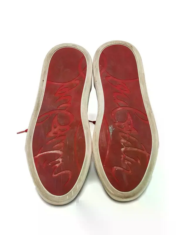 CHRISTIAN LOUBOUTIN Rankick Croc Embossed Leather Sneakers