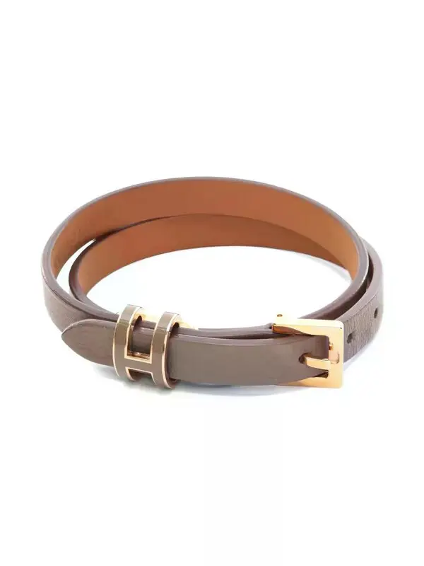 Hermès Pop H Double Tour Bracelet - Brown