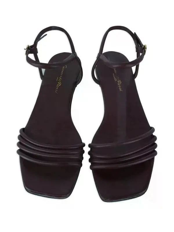 GIANVITO ROSSI Lena Leather Flat Sandals