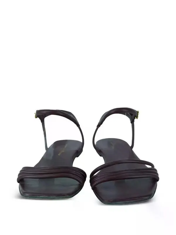 GIANVITO ROSSI Lena Leather Flat Sandals
