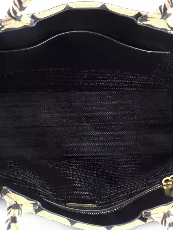 Prada Symbole Shopper Jacquard Large Tote Bag