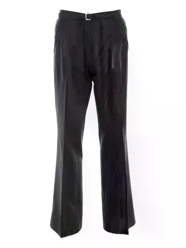 BOSS Pinstripe-print Belted Trousers