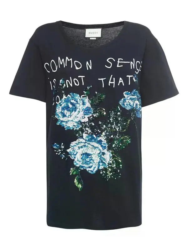 Gucci Coco Capitán Sequin-embellished T-shirt