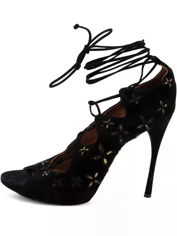Alaïa 120mm Leather Heeled Sandals