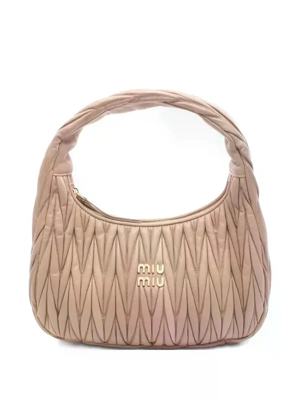 Miu Miu Matelassé Mew Wonder Handbag - Pink