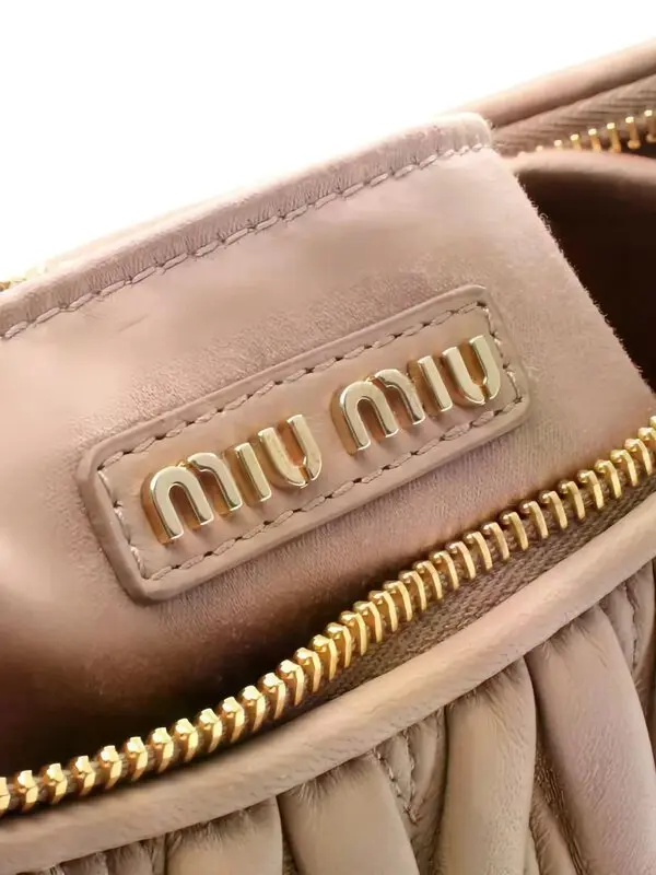 Miu Miu Matelassé Mew Wonder Handbag - Pink