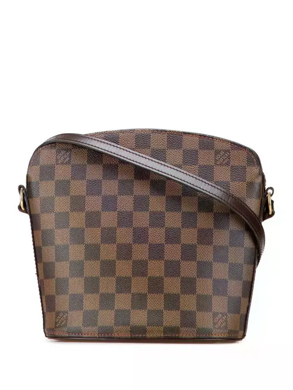LOUIS VUITTON 2006 Damier Ebene Drouot Crossbody Bag