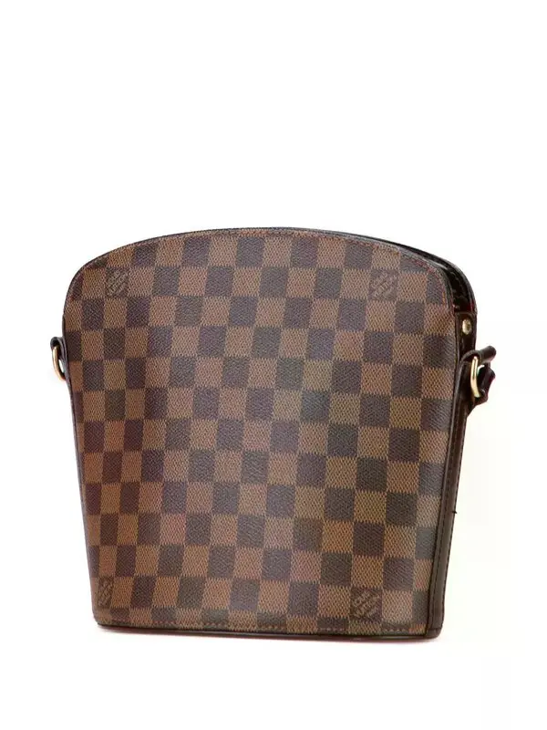 LOUIS VUITTON 2006 Damier Ebene Drouot Crossbody Bag