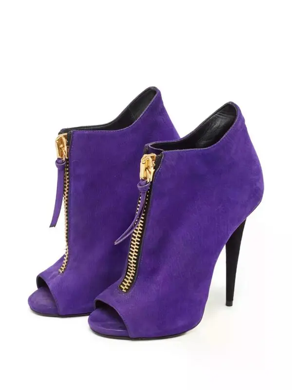 GIUSEPPE ZANOTTI 130mm Leather Ankle Boots