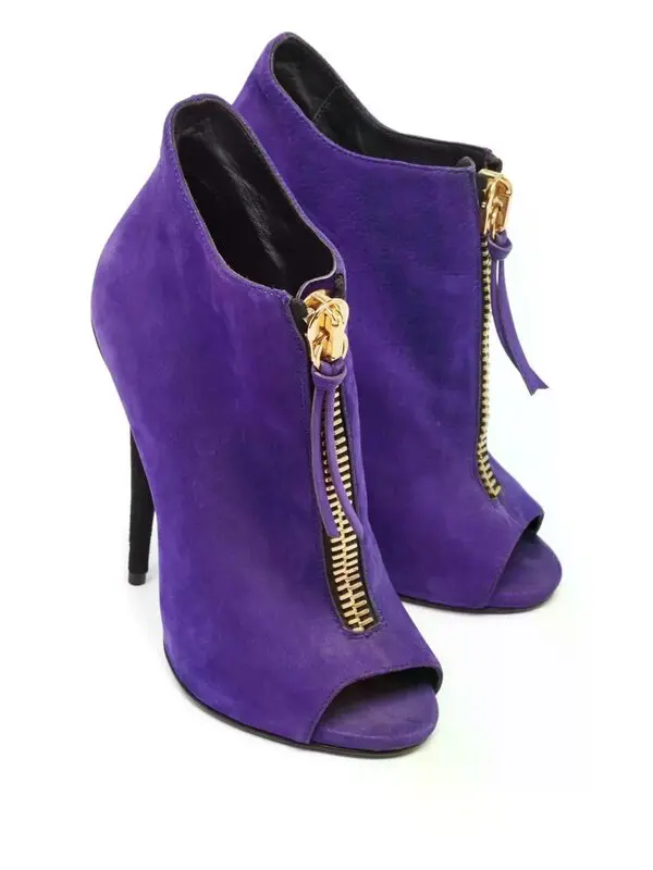 GIUSEPPE ZANOTTI 130mm Leather Ankle Boots