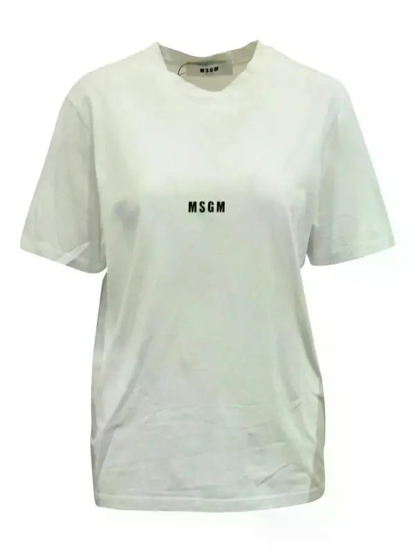 MSGM Logo-print Cotton T-shirt