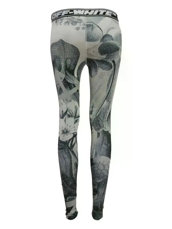 Off-White Floral-print Leggings
