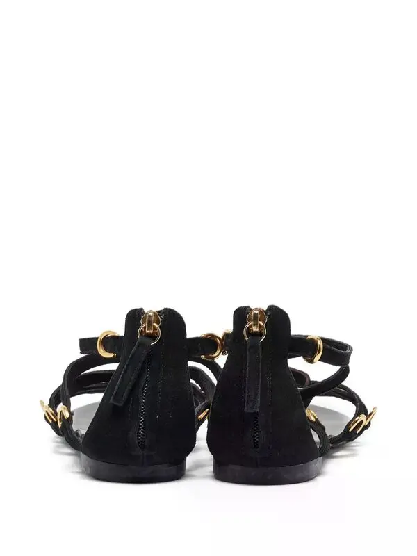 GIUSEPPE ZANOTTI Suede Flat Sandals