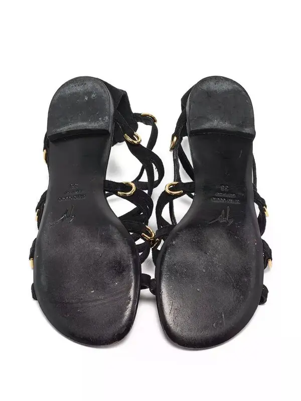 GIUSEPPE ZANOTTI Suede Flat Sandals