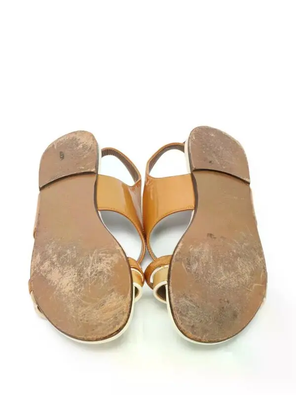 Marni Patent Leather Flat Sandals