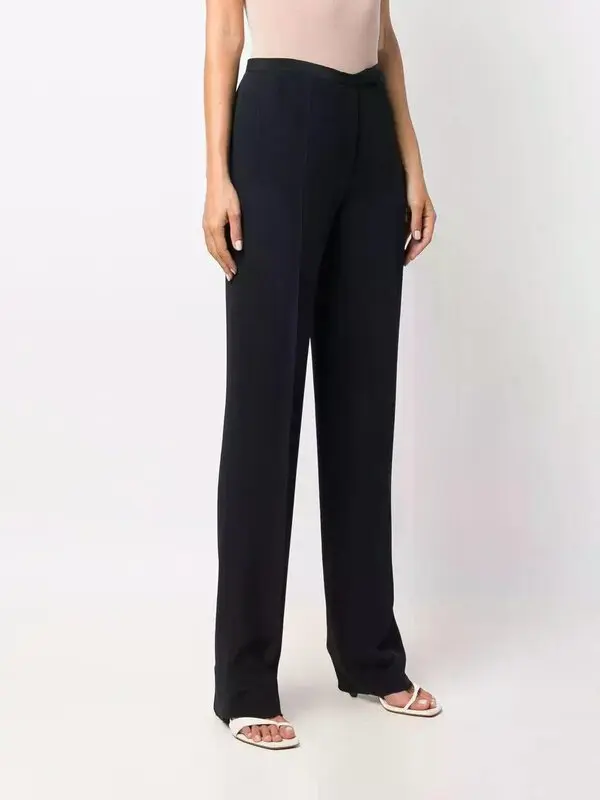 Gianfranco Ferre 1990s High-waisted Tailored Silk-blend Trousers