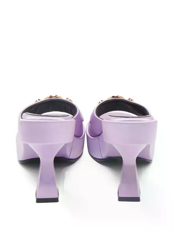Versace 2024 Medusa Platform Satin Mules