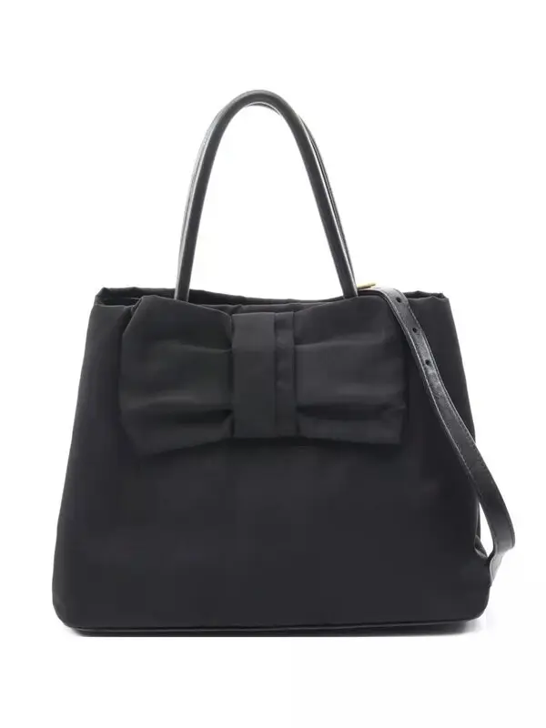 Prada 2000s Bow-detail Tote Bag