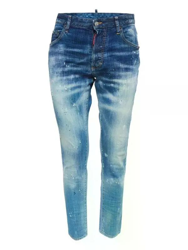 Dsquared2 Distressed Five-pocket Jeans