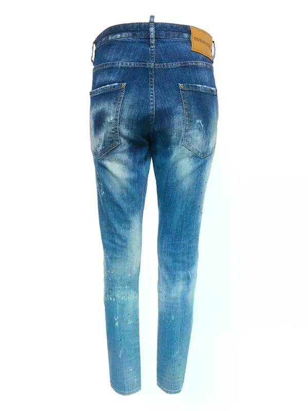 Dsquared2 Distressed Five-pocket Jeans