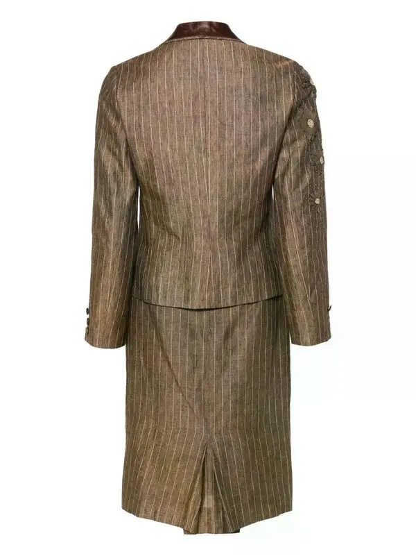 Dior 2000s Linen Skirt Suit