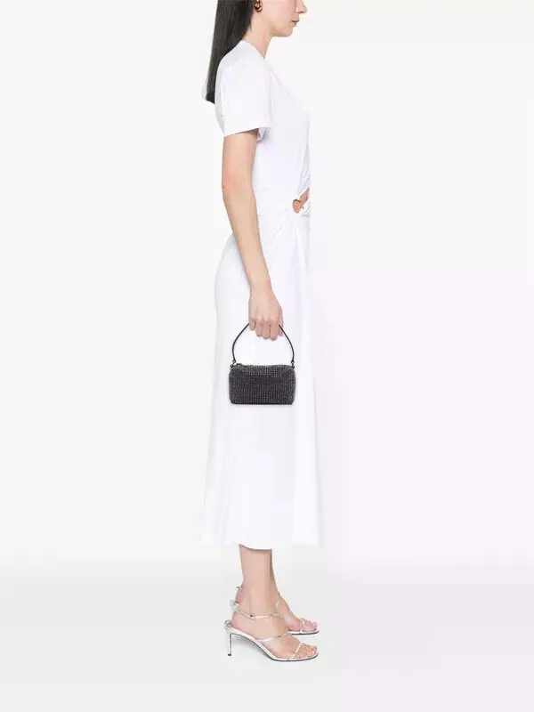ALEXANDER WANG Mesh Crystal Heiress Pouch Handbag