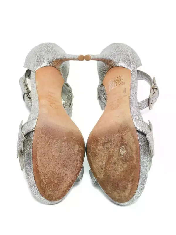 Alexander McQueen 110mm Leather Heeled Sandals