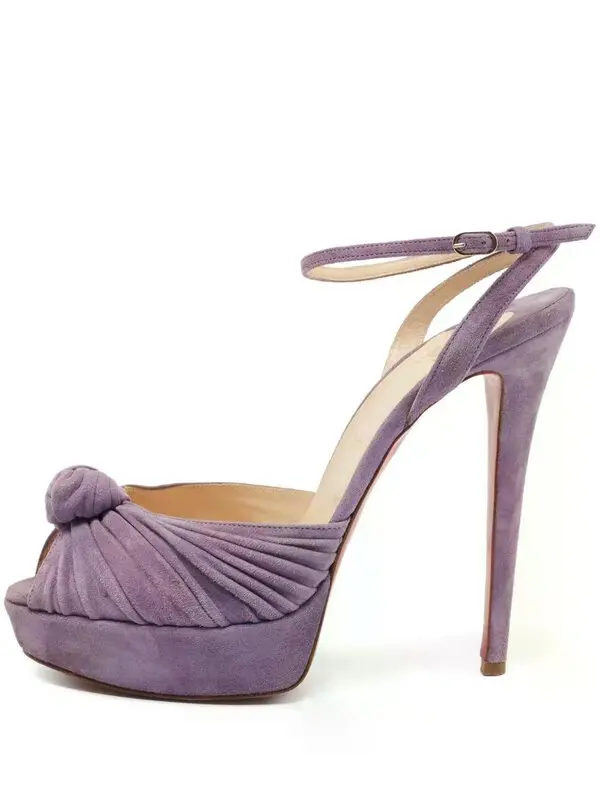 CHRISTIAN LOUBOUTIN 140mm Knot-detail Sandals - Purple