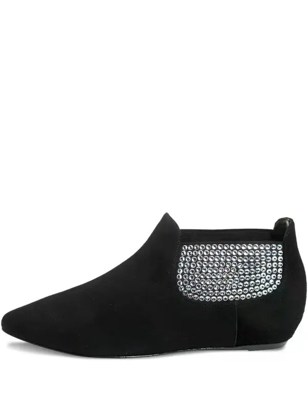GIUSEPPE ZANOTTI Suede Crystal-embellished Boots