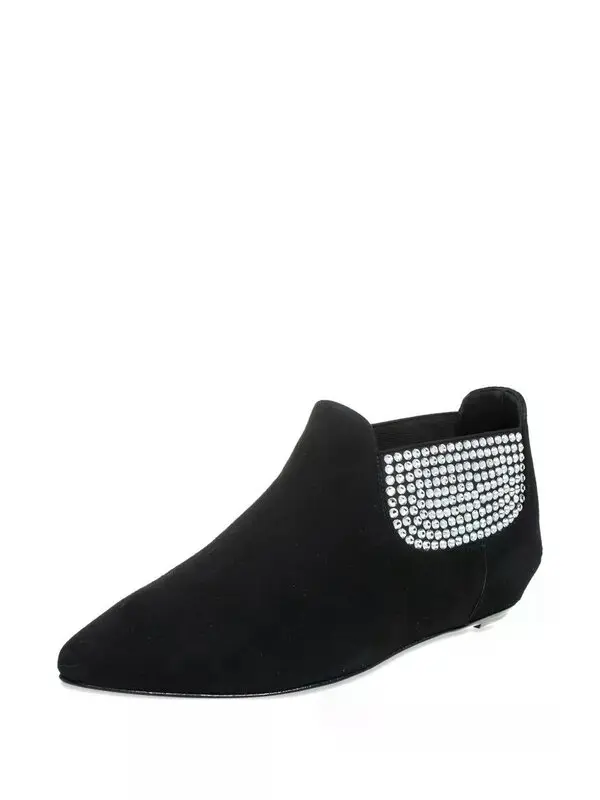 GIUSEPPE ZANOTTI Suede Crystal-embellished Boots