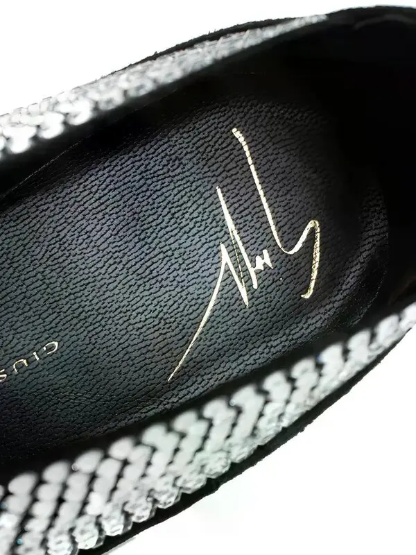 GIUSEPPE ZANOTTI Suede Crystal-embellished Boots