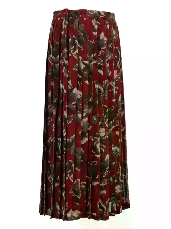 Gucci 1970s Pleated Maxi Skirt