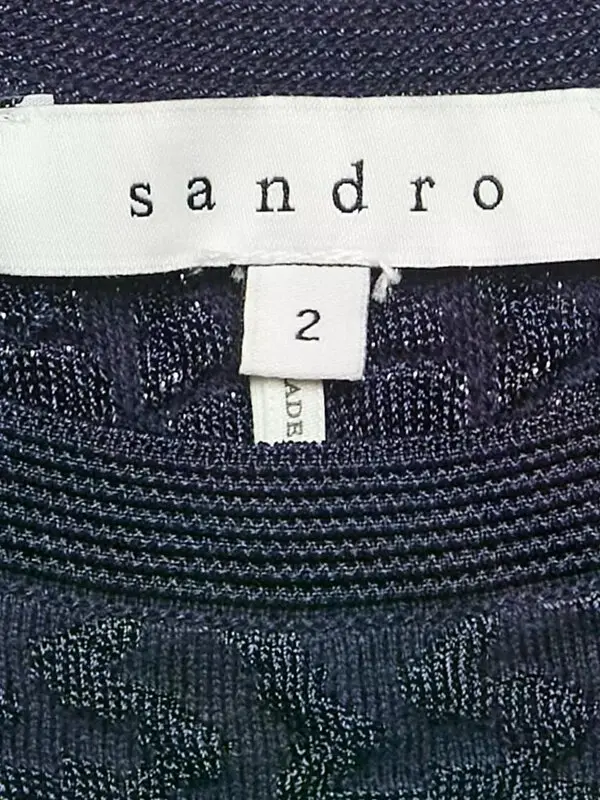 Sandro Textured Knitted Dress