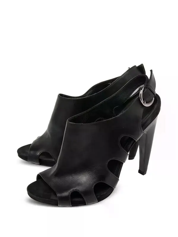 SERGIO ROSSI 110mm Patent Leather Cutout Sandals