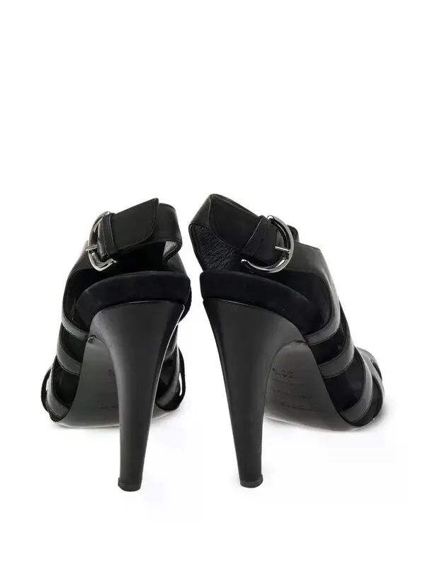 SERGIO ROSSI 110mm Patent Leather Cutout Sandals