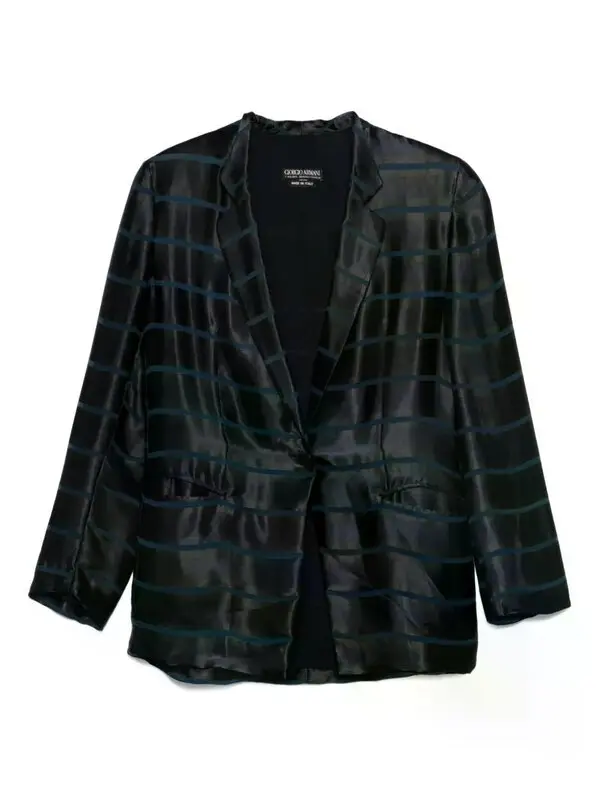 Giorgio Armani 2000s Striped Blazer