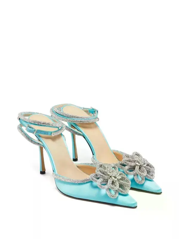 Mach & Mach 110mm Crystal-embellished Heeled Pumps