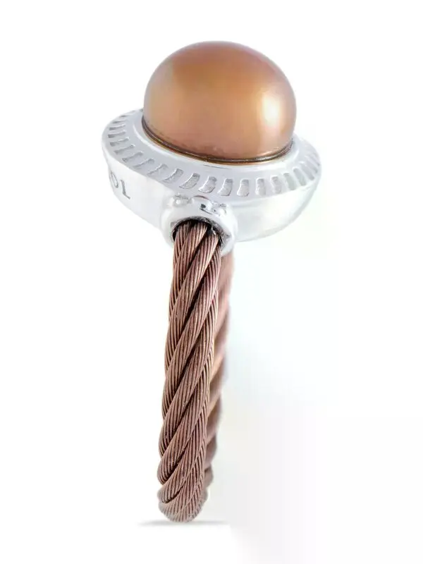CHARRIOL Stainless Steel Pearl Ring - Silver