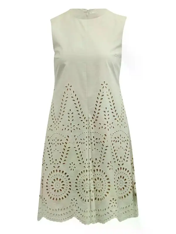Stella McCartney 2000s Eyelet-pattern Sheath Mini Dress