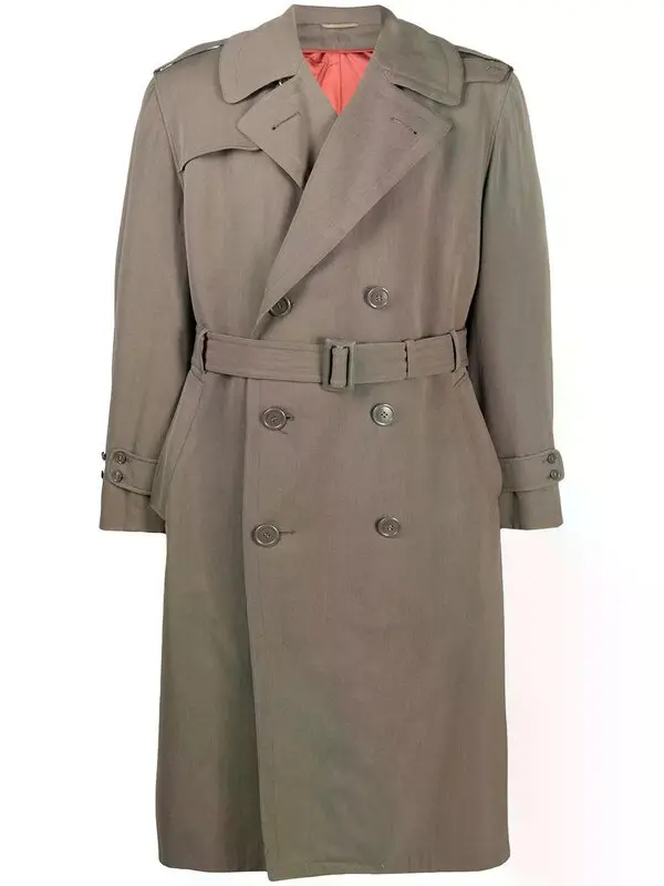 A.N.G.E.L.O. VINTAGE CULT 1950s Double-breasted Wool Trench Coat