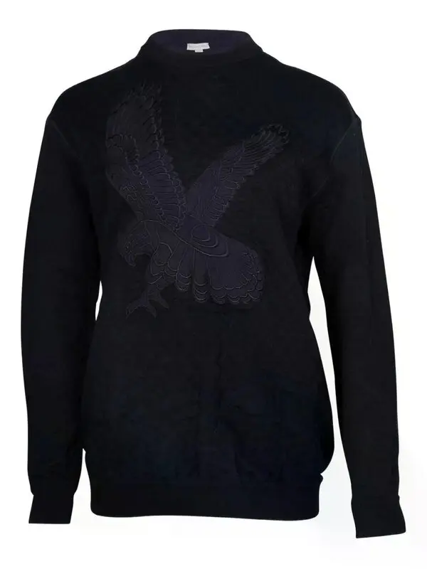 Stella McCartney Quilted Eagle-embroidered Sweater