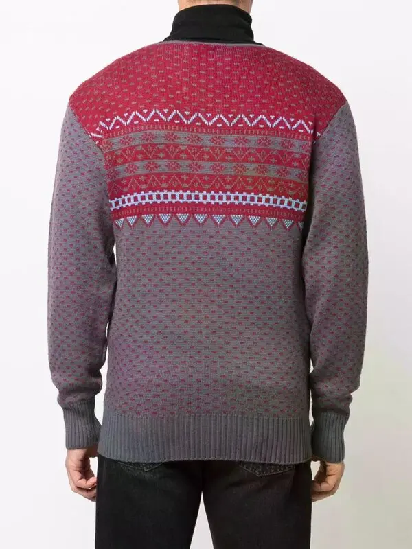 Issey Miyake 1970s Intarsia-knit Cardigan