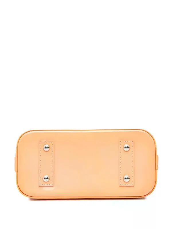 LOUIS VUITTON Monogram Vernis Jungle Dots Alma Bb Satchel - Orange