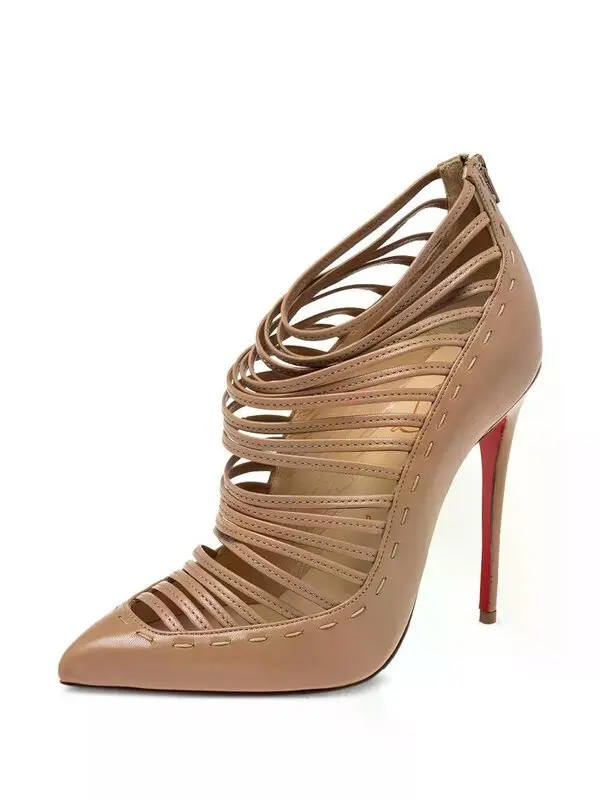 CHRISTIAN LOUBOUTIN 2024 Gortik 115mm Strappy Caged Pumps