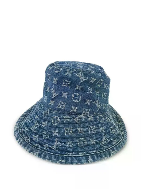 LOUIS VUITTON 1990-2000s Monogram Denim Bucket Hat