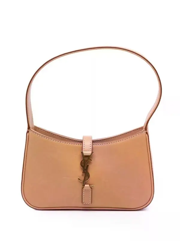 Saint Laurent 2022 Mini Smooth Calfskin Le 5 A 7 Hobo Shoulder Bag - Brown