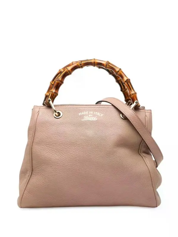 Gucci Bamboo Shopper Satchel - Pink