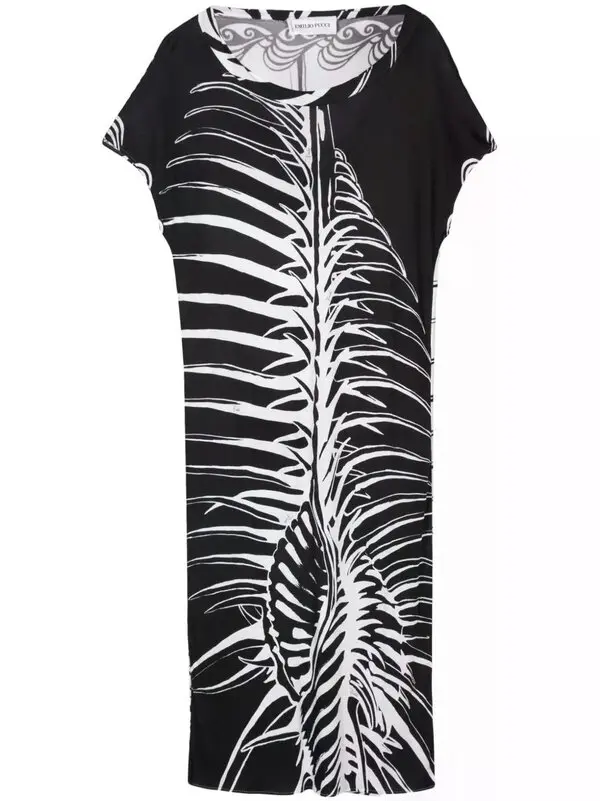 Emilio Pucci 2000s Printed Midi Dress