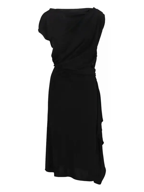 Vionnet Draped Asymmetrical Dress