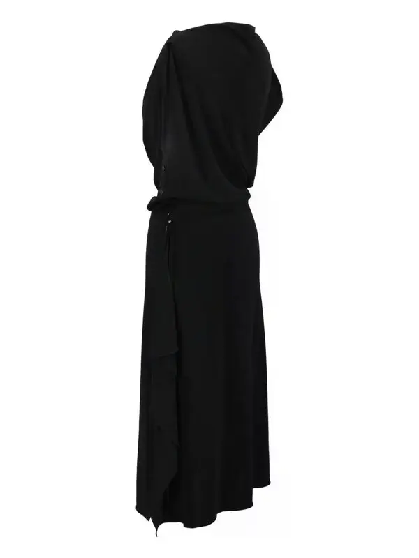 Vionnet Draped Asymmetrical Dress